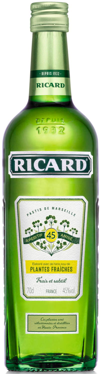 Ricard Plantes Fraiches Fles 70 cl 45% | Hansen Dranken