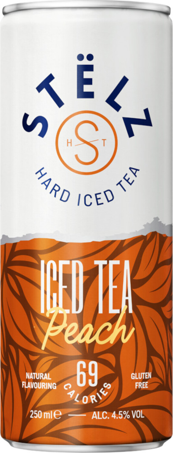 STELZ Hard Iced Tea Peach blik Doos 12x25 cl 4,5% | Hansen Dranken
