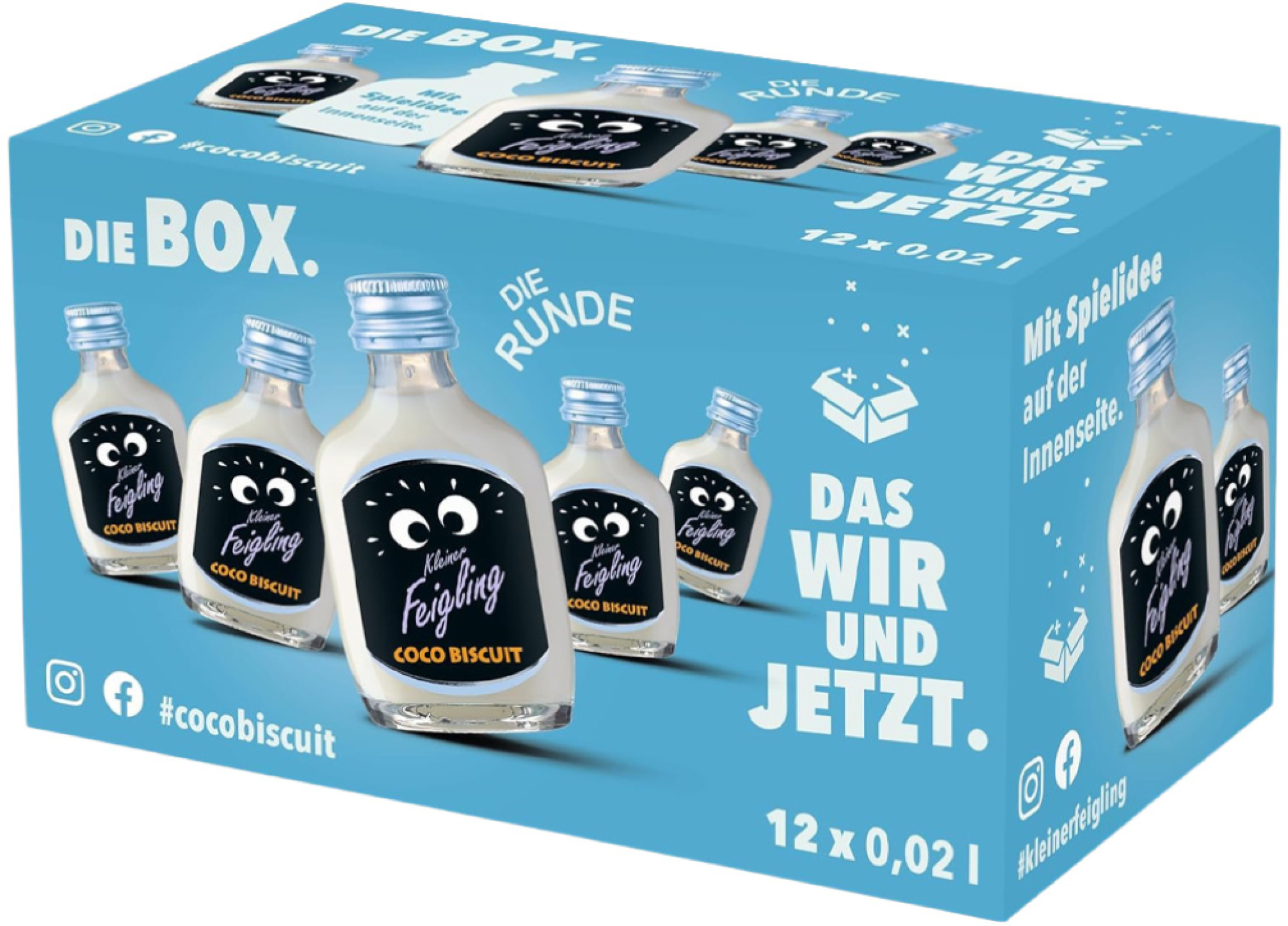 Kleiner Feigling Coco Biscuit Doos 12x2 cl 15% | Hansen Dranken